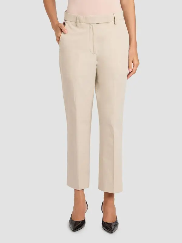 Thom Browne Cotton Cropped Trousers