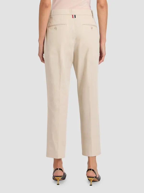 Thom Browne Cotton Cropped Trousers