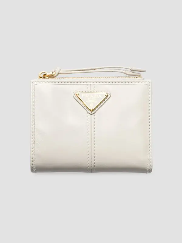 Prada Small Leather Wallet - White