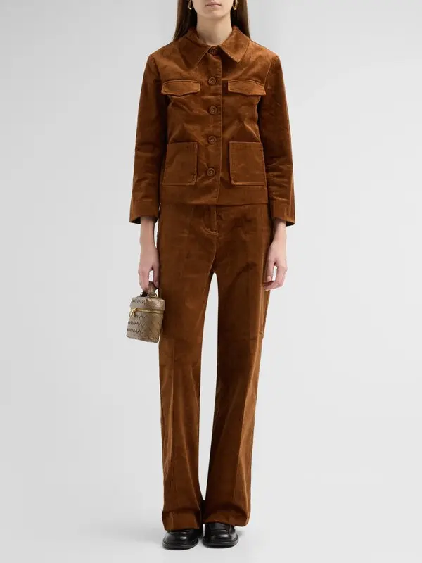 GANNI Corduroy Low Crotch Pants