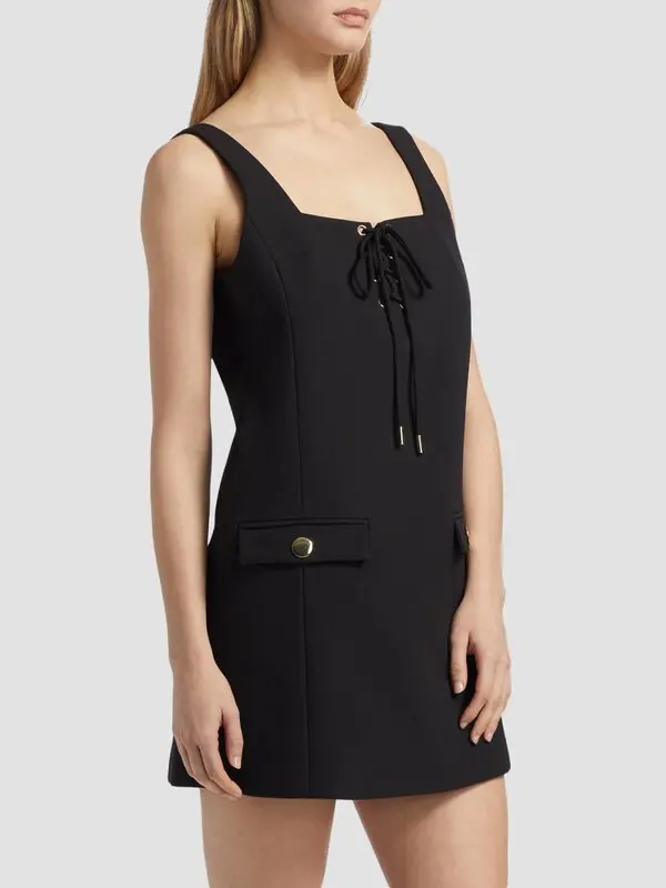 TOCCIN Steffie Cotton-blend Tie-front Minidress