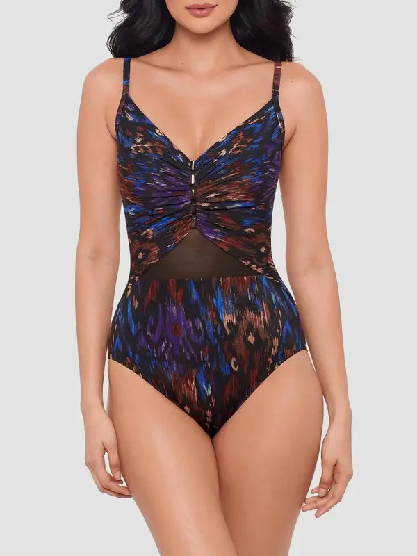 Miraclesuit Tapiz Mariposa Abstract One-piece Swimsuit