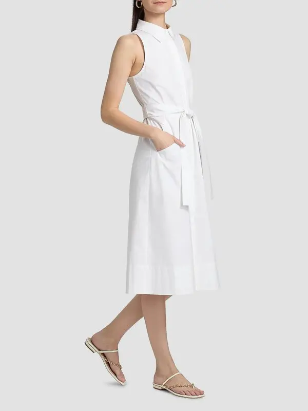 Ramy Brook Darcey Belted A-line Midi-dress