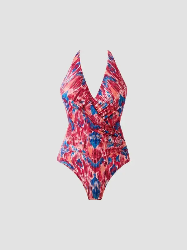 Miraclesuit Ikat Dorado Wrapsody Printed Swimsuit - Multi