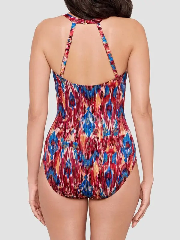 Miraclesuit Ikat Dorado Wrapsody Printed Swimsuit - Multi