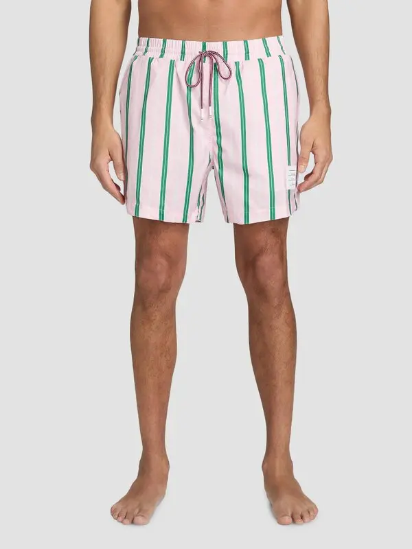 Thom Browne Striped Drawstring Swim Shorts