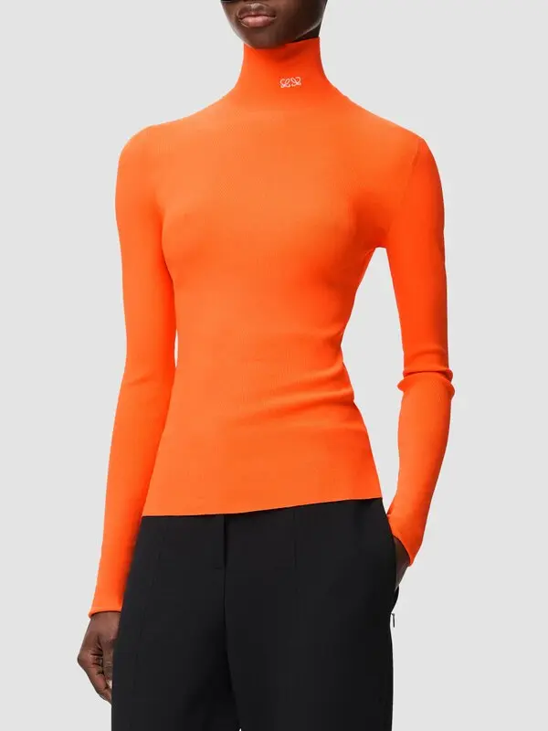 Loewe Fine-knit Turtleneck Top