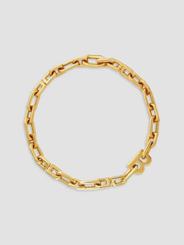 Balenciaga B Chain Thin Necklace