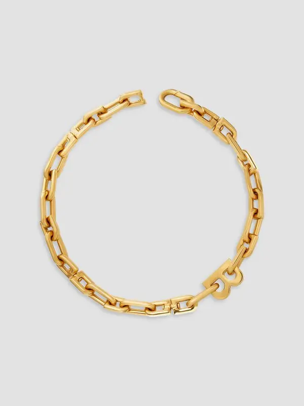 Balenciaga B Chain Thin Necklace