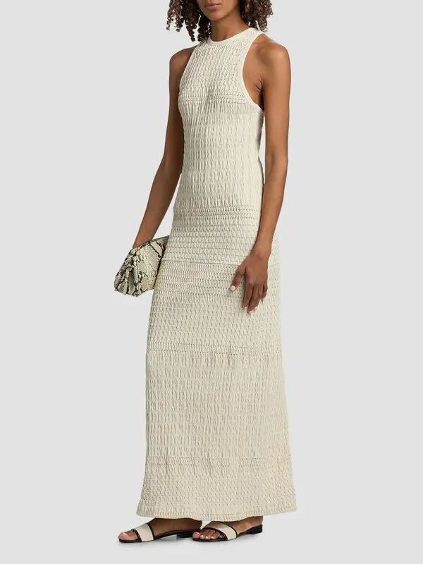 Nanushka Ainhoa Seersucker Tank Maxi Dress