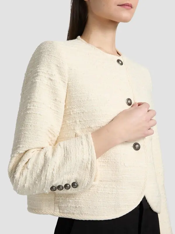 Ba&sh Alfie Textured Cotton-blend Jacket