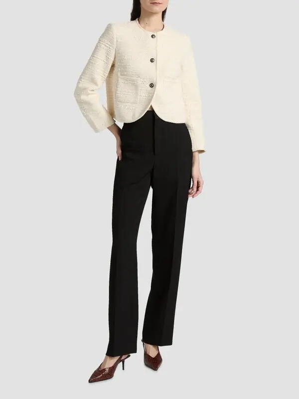 Ba&sh Alfie Textured Cotton-blend Jacket