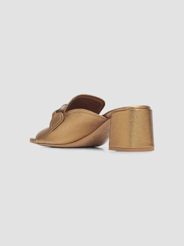 PEDRO GARCIA Umita Chain Link 55mm Block Heel Mules