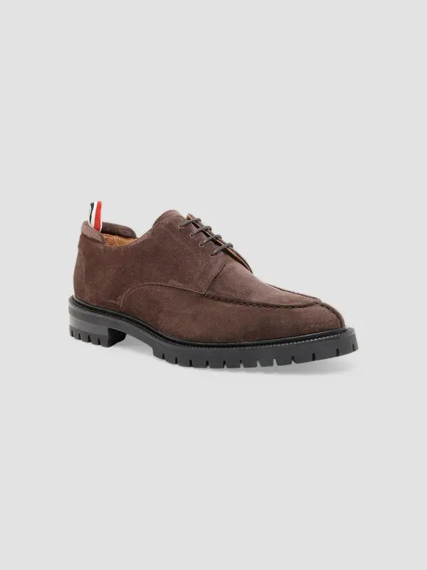 Thom Browne Suede Apron Stitch Derbys