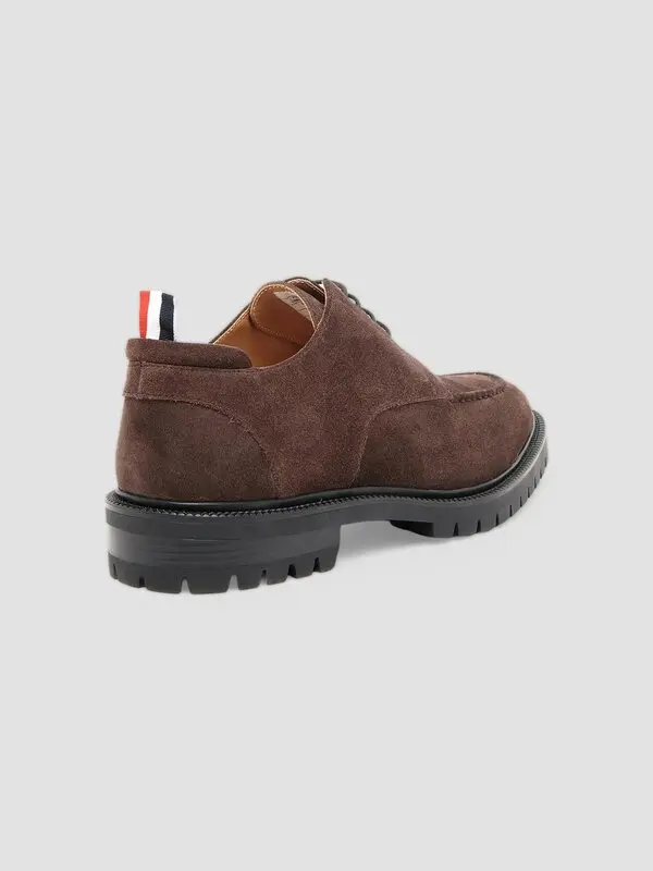 Thom Browne Suede Apron Stitch Derbys