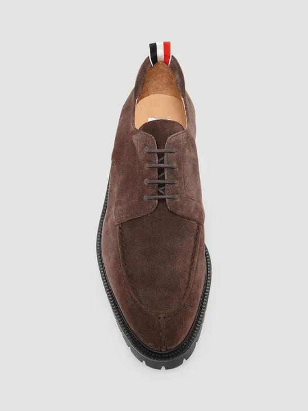 Thom Browne Suede Apron Stitch Derbys