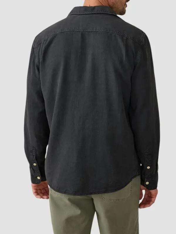 Faherty Brand The Tried & True Chambray Workshirt - Durango Black