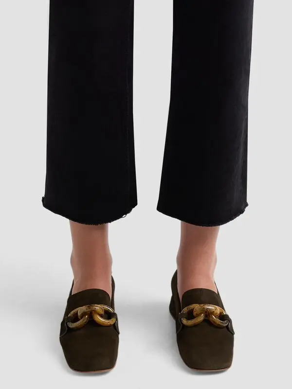 PEDRO GARCIA Gizi Chain-link Suede Loafers