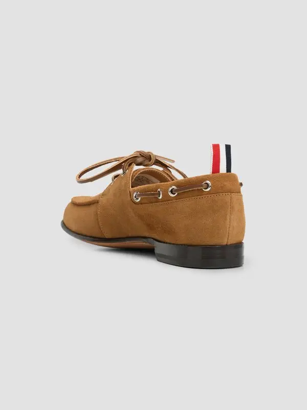 Thom Browne Suede Boat Shoes