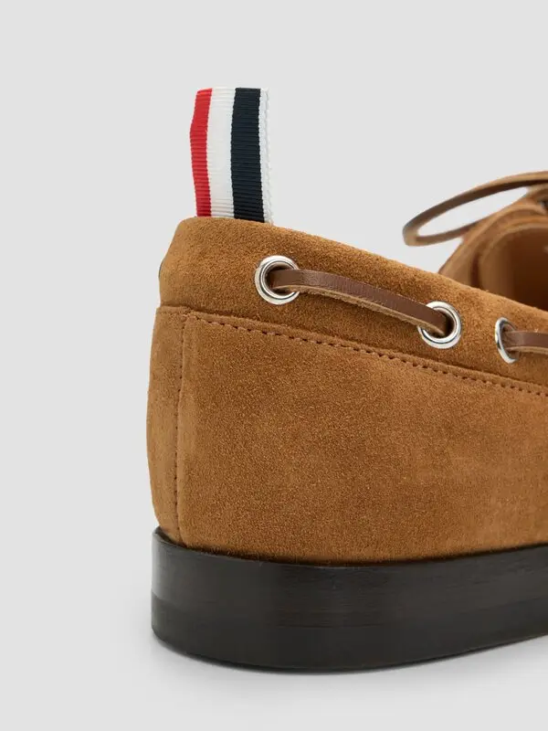 Thom Browne Suede Boat Shoes