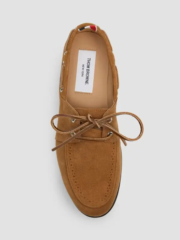 Thom Browne Suede Boat Shoes