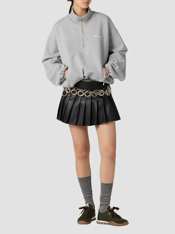 Miu Miu Nappa Leather Skirt