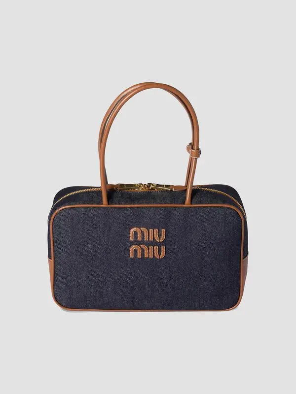 Miu Miu Beau Denim Top Handle Bag