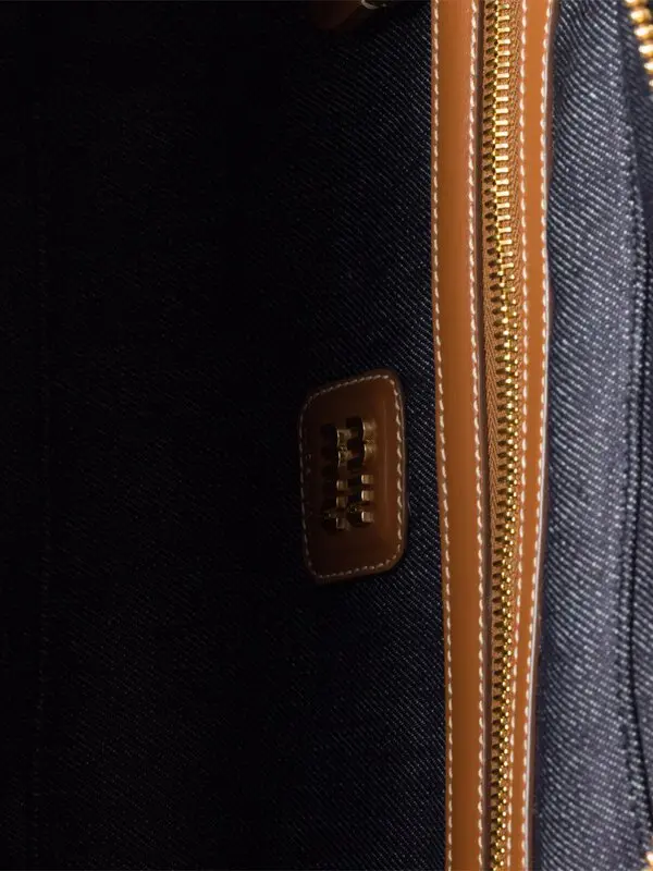Miu Miu Beau Denim Top Handle Bag