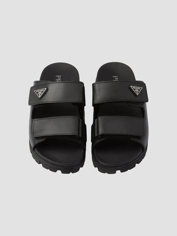 Prada Leather Strap Sandals