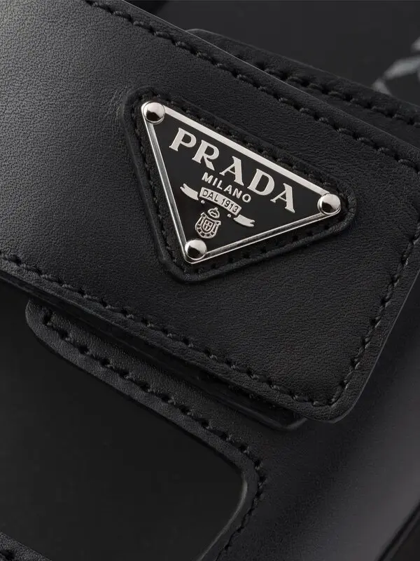 Prada Leather Strap Sandals