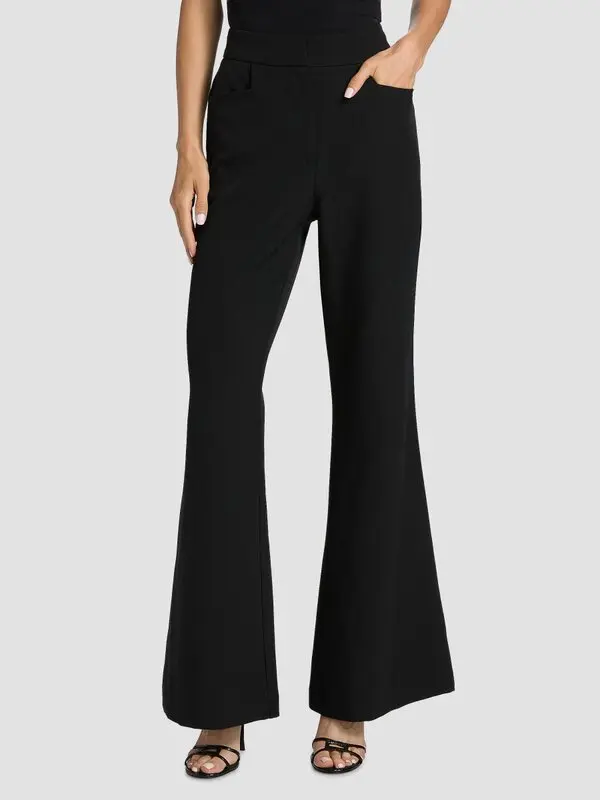 TOCCIN Gaia Suiting Flared High-rise Pants