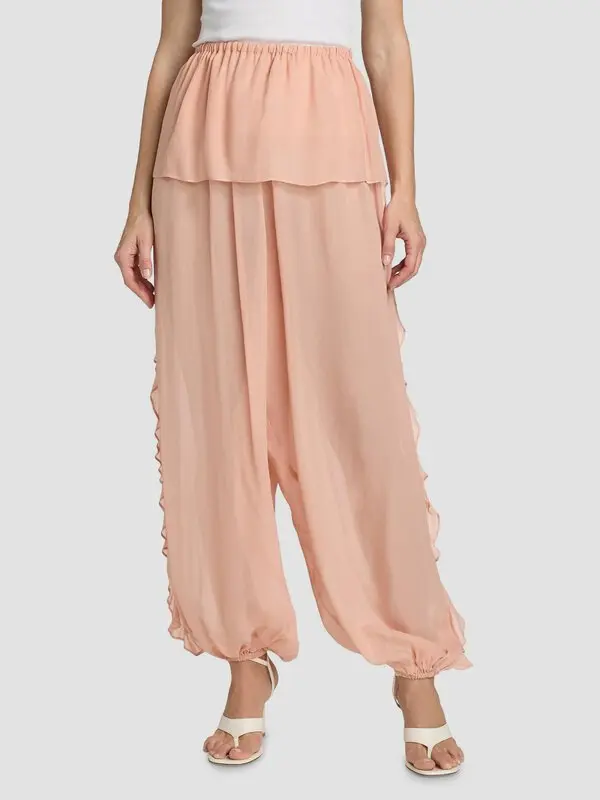 Ronny Kobo Dolly Ruffle Pleated Pants