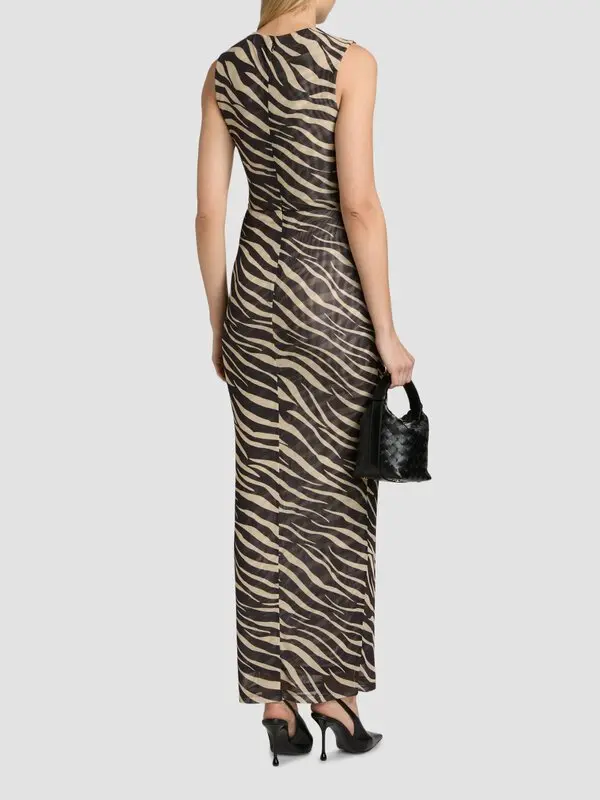 Ronny Kobo Krisa Striped Column Maxi Dress