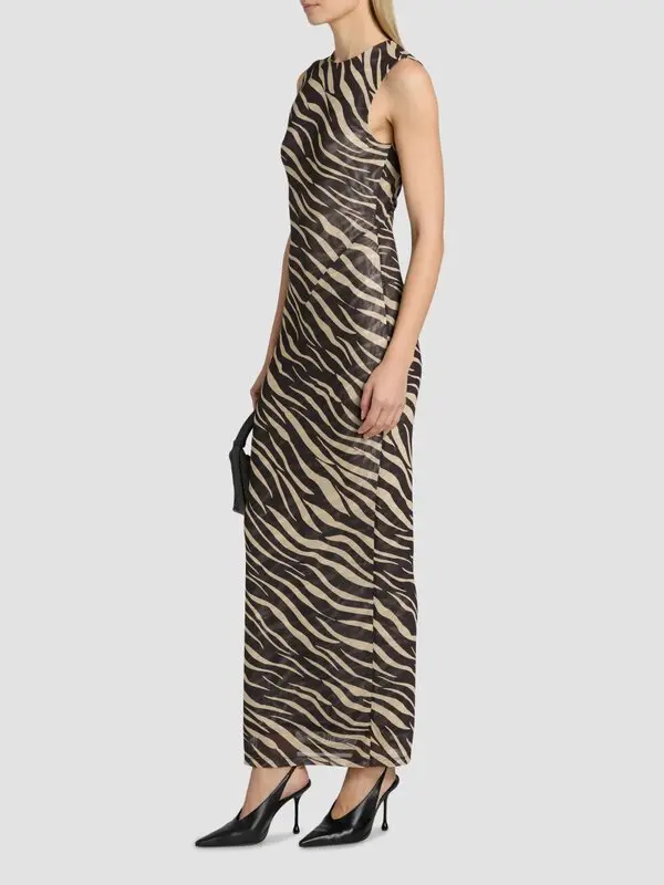Ronny Kobo Krisa Striped Column Maxi Dress