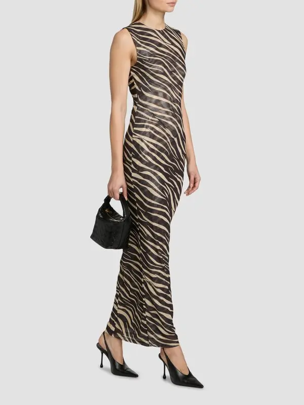 Ronny Kobo Krisa Striped Column Maxi Dress