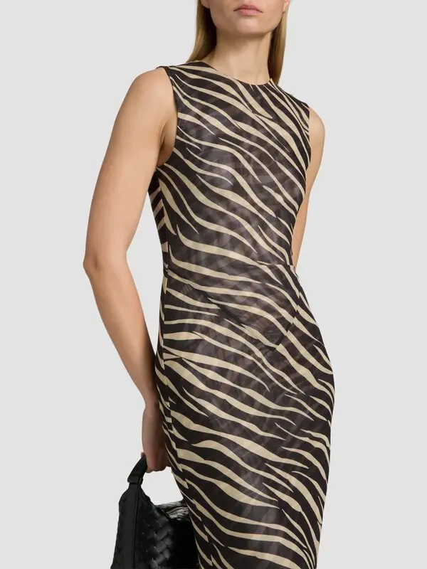 Ronny Kobo Krisa Striped Column Maxi Dress