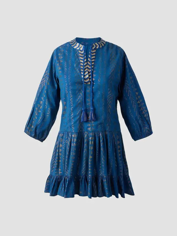 Miraclesuit Beach Etc. Cotton-blend Jacquard Minidress - Twilight
