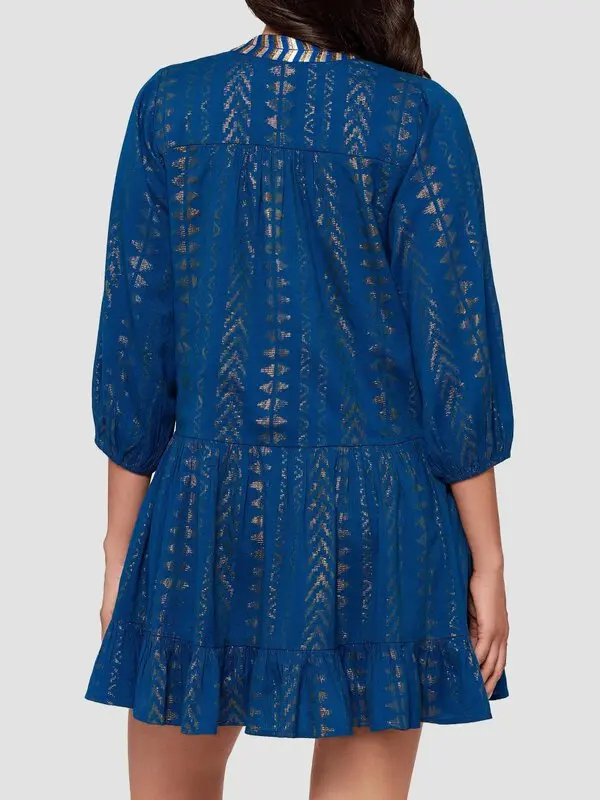 Miraclesuit Beach Etc. Cotton-blend Jacquard Minidress - Twilight