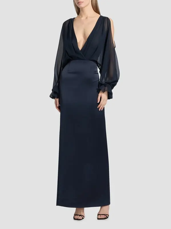 Ramy Brook Leesa Silk-blend Gown