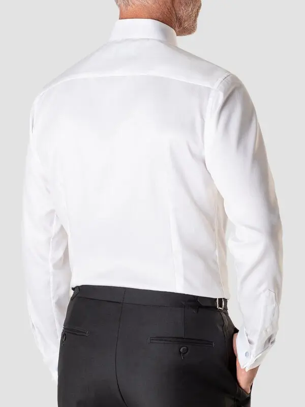 Eton Contemporary-fit Diamond-weave Formal Shirt