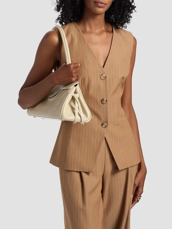 TOCCIN Tibbie Pinstriped Cutaway Vest