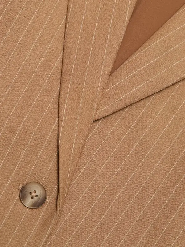 TOCCIN Willa Boyfriend Pinstriped Blazer