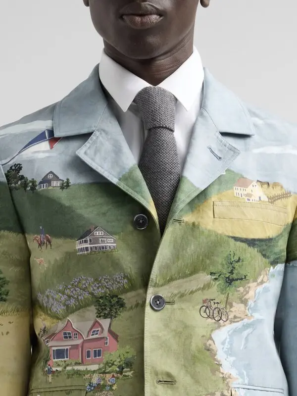 Thom Browne Nantucket Scenic Linen-cotton Sport Coat