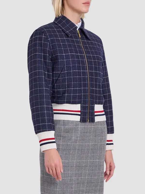 Thom Browne Wool Crop Flight Jacket