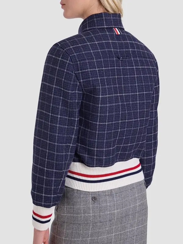 Thom Browne Wool Crop Flight Jacket