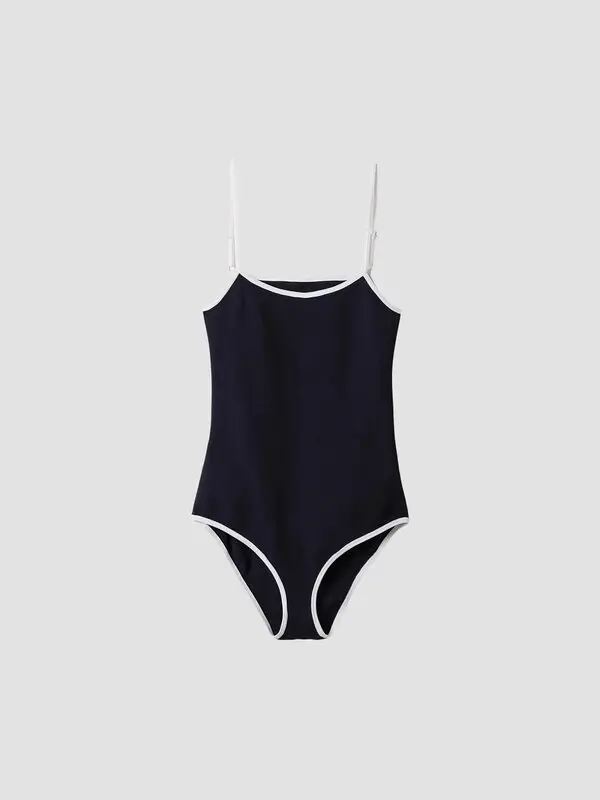 Miu Miu Technical Knit Swimsuit - Blue