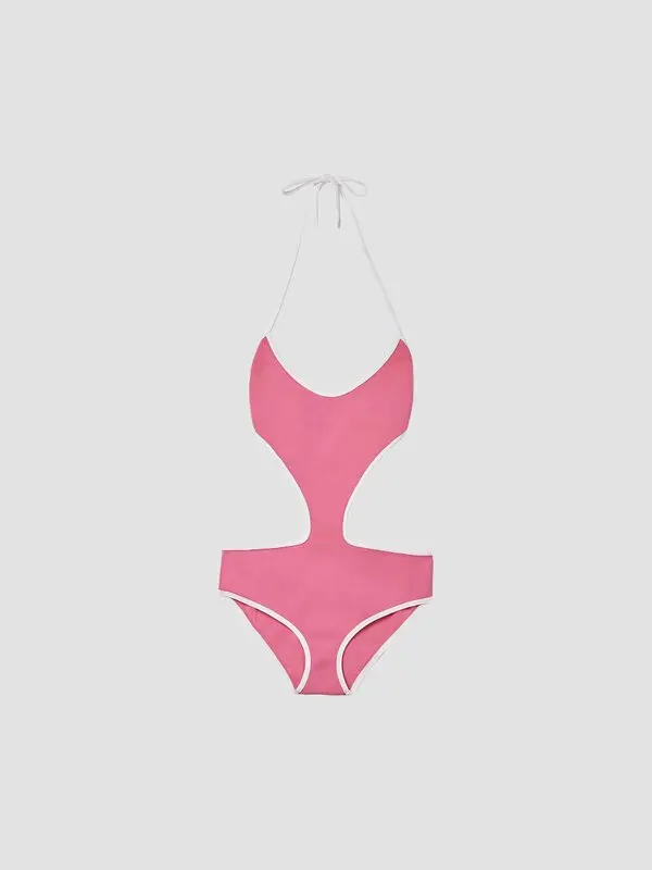 Miu Miu Technical Knit Swimsuit - Pink