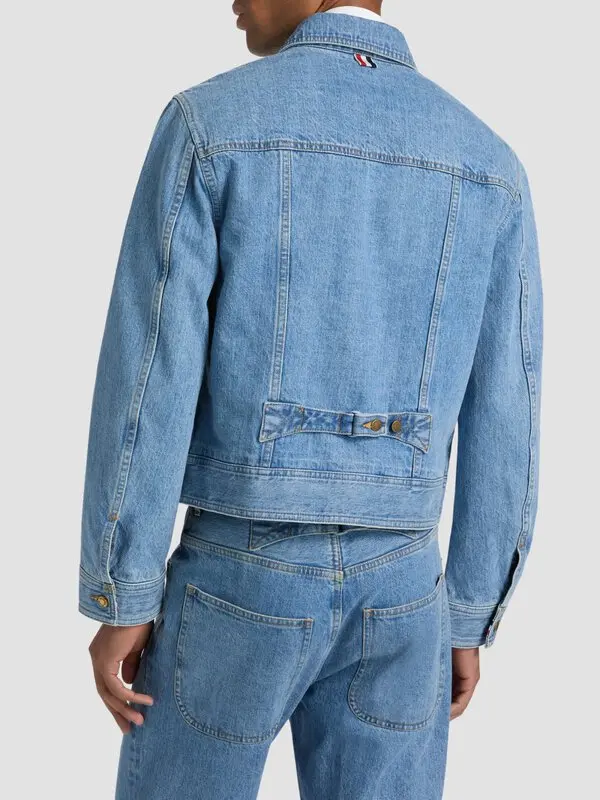 Thom Browne Selvedge Denim Backstrap Utility Jacket