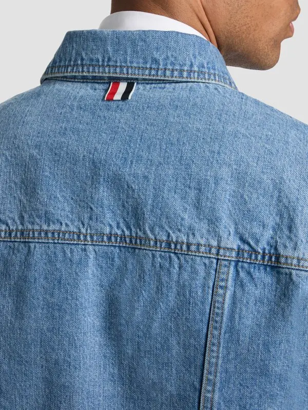 Thom Browne Selvedge Denim Backstrap Utility Jacket