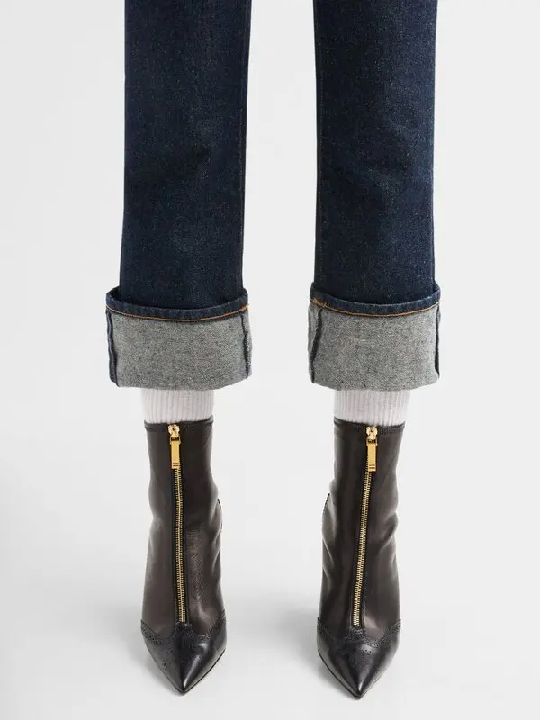Thom Browne 90mm Wingtip Leather Booties